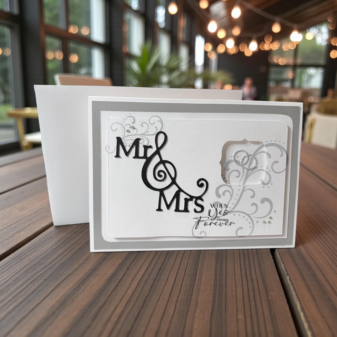 Mr & Mrs Forever Wedding Greeting Card (5x7) - Etsy