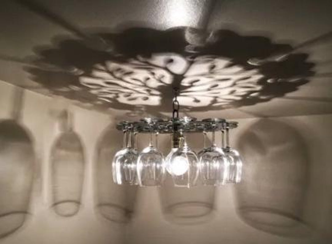 TREE OF LIFE Wine Glass Chandelier - Etsy