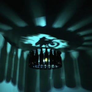 MOTORCYCLE & FLAME Bottle Light - Etsy