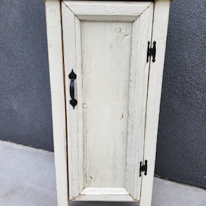 Antique White Small Square Cabinet - Etsy