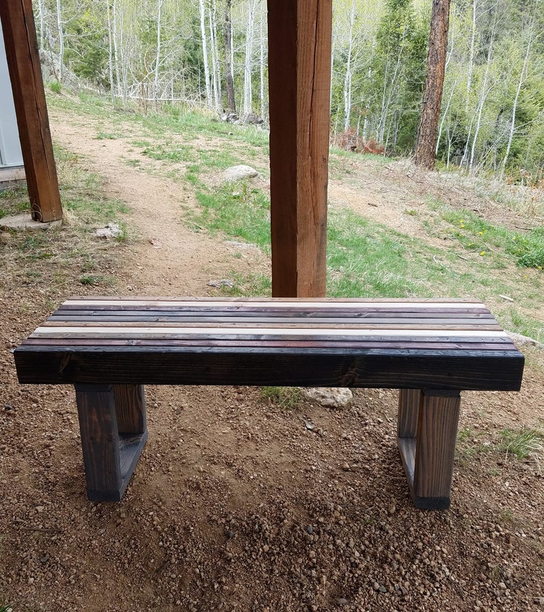 Rustic Wood Bench/coffee Table - Etsy