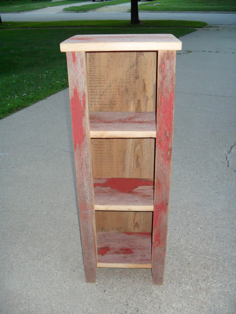Small Red Barnwood Cabinet - Etsy