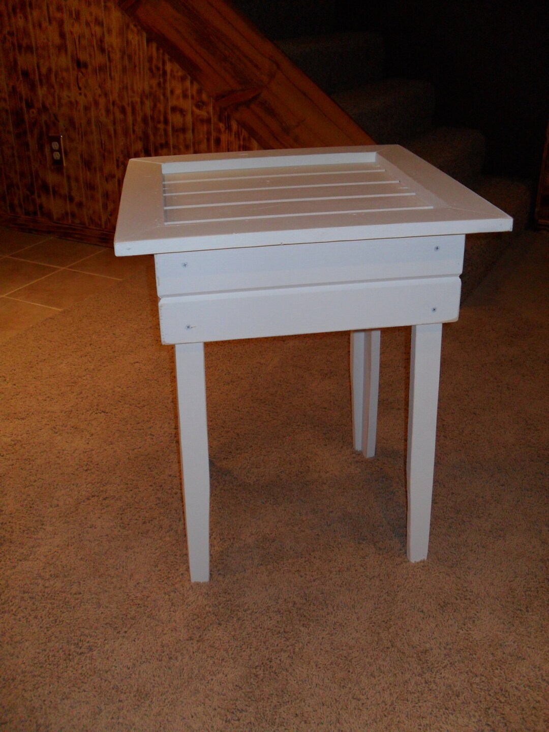 Primitive End Table - Etsy