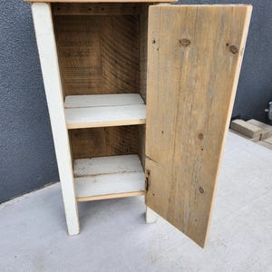 Antique White Small Square Cabinet - Etsy