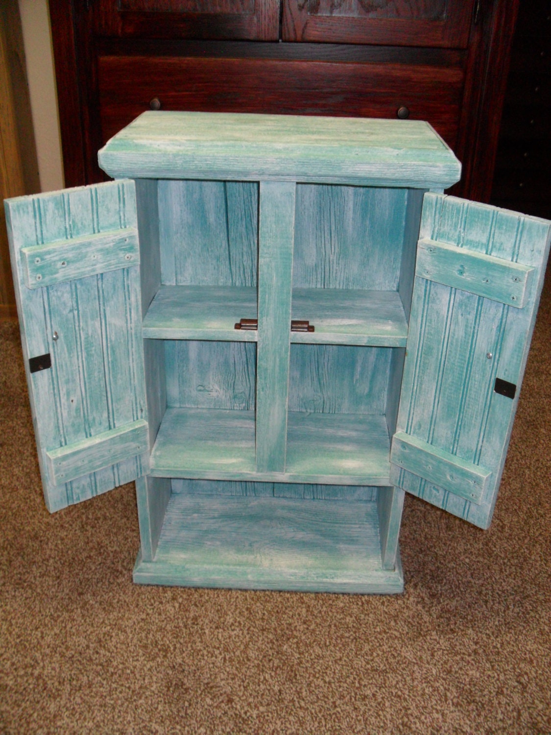 White Wash Wall Cabinet - Etsy