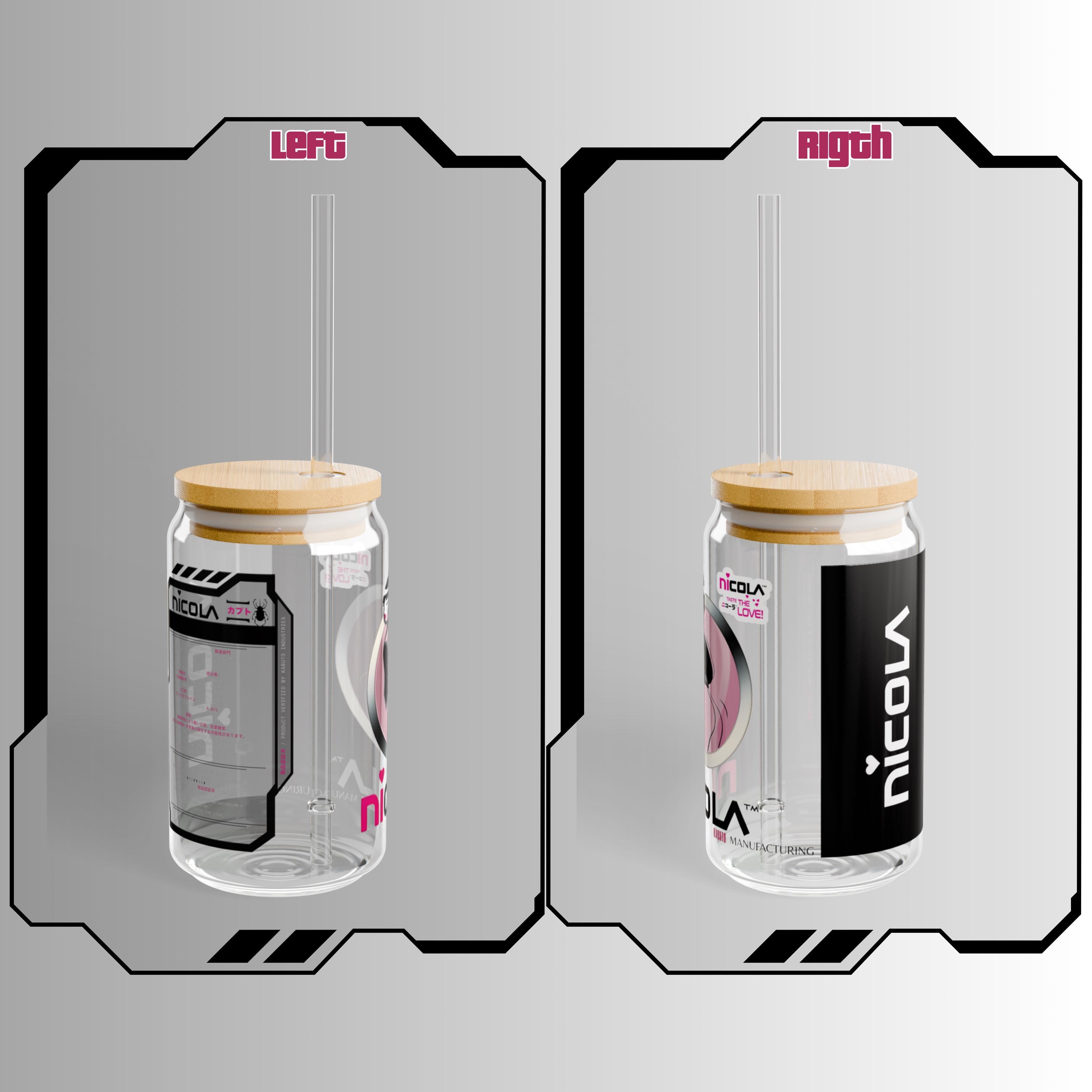 Cyberpunk 2077 Glass Cup / Nicola Sipper 16oz / Retro-futuristic ...