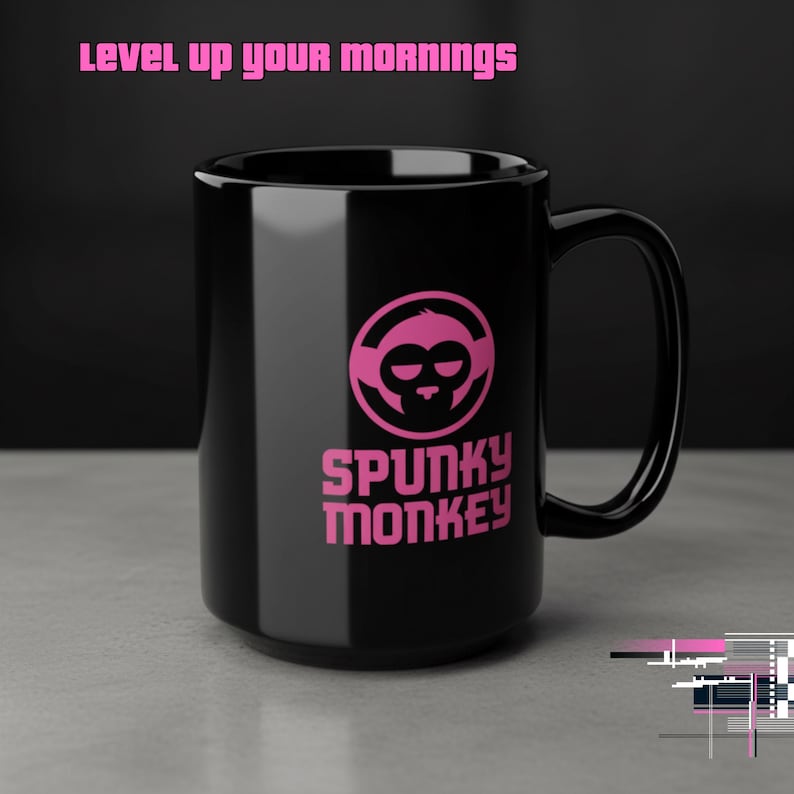 Cyberpunk 2077: Spunky Monkey - Black Ceramic Mug (11oz / 15oz) - Etsy