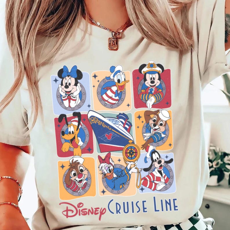 Custom Disney Mickey and Friends Cruise Line Comfort Colors Shirt ...