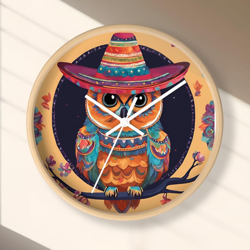 Owl Clock - Etsy