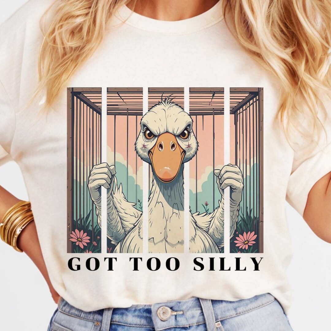 Got Too Silly Goose Png, Gangster, Coquette PNG, Funny Goose Gift ...