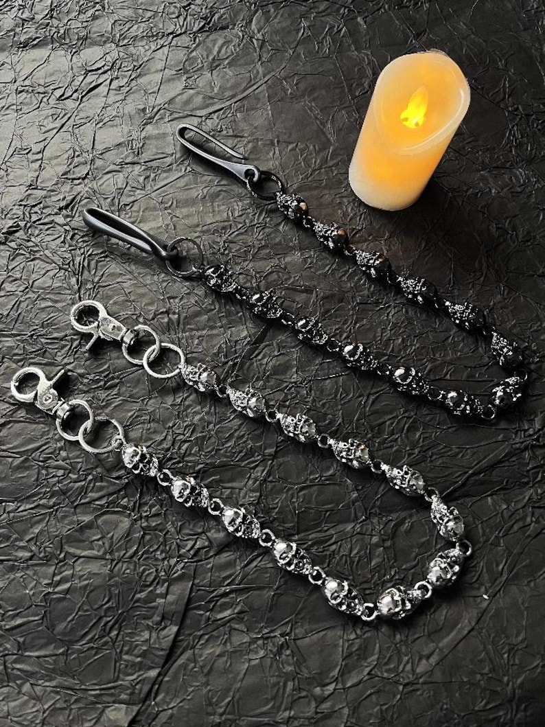 Metal Big Skull Wallet Chain ,jeans Chain,gothic Pants Chain,biker ...
