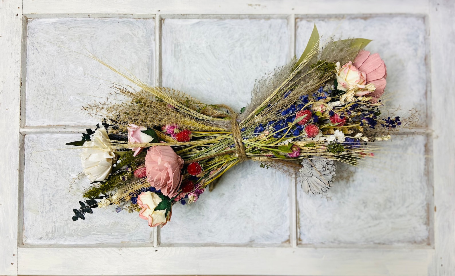 English Cottage Garden Dried Floral Swag* Home Decor - Etsy