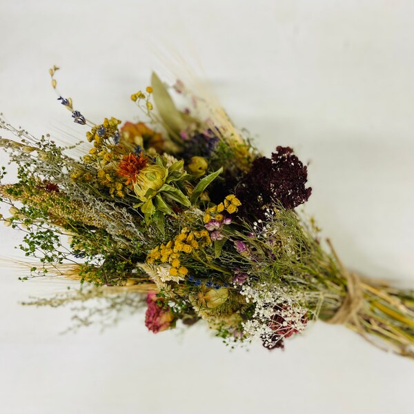Spring Dried Flower Bouquet - Etsy