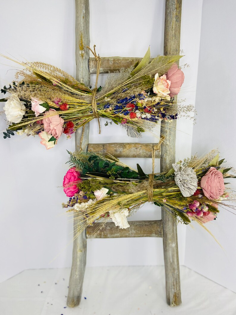 English Cottage Garden Dried Floral Swag* Home Decor - Etsy