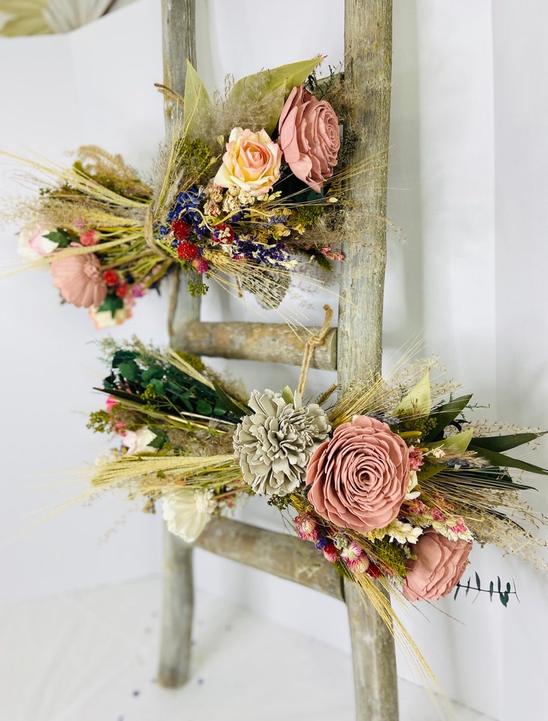 English Cottage Garden Dried Floral Swag* Home Decor - Etsy