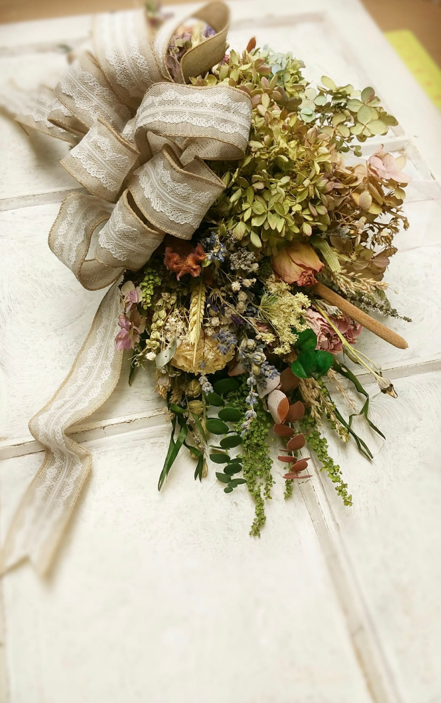 English Cottage Garden Dried Floral Swag 2 All Natural from | Etsy