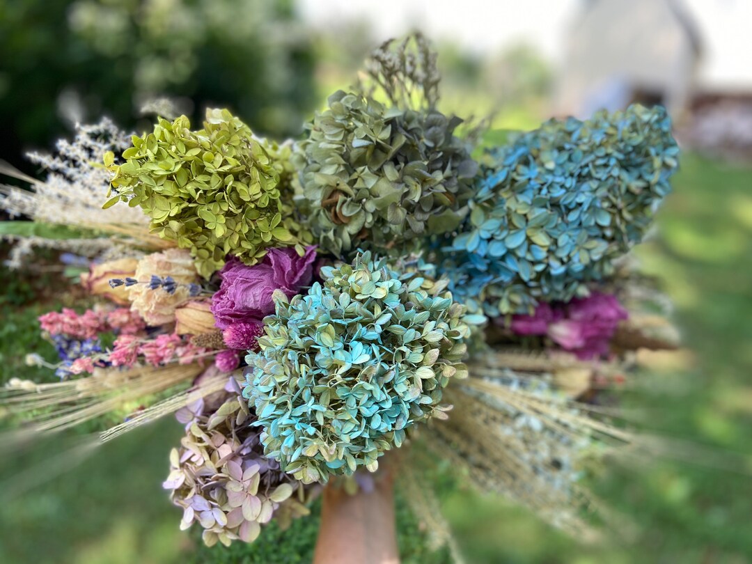 English Cottage Garden Dried Floral Swag Home Decor - Etsy