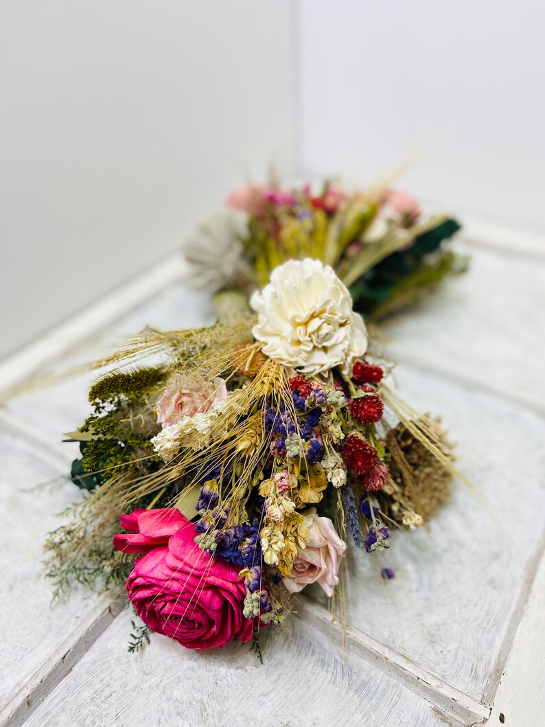 English Cottage Garden Dried Floral Swag* Home Decor - Etsy