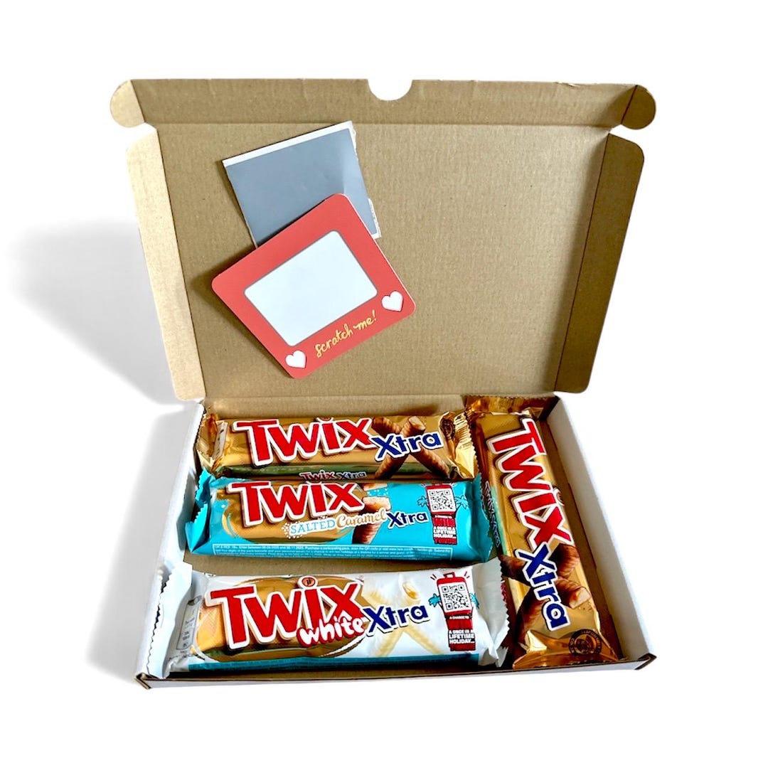 Twix Xtra Chocolate Gift Box | Personalised Scratch Me Card - Etsy UK