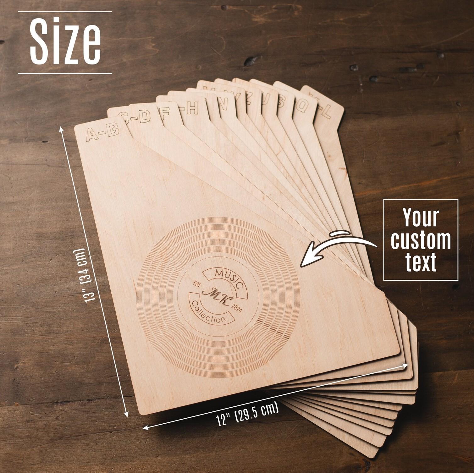 Vinyl Record Dividers Alphabet, Record Dividers Alphabet,wood Record ...