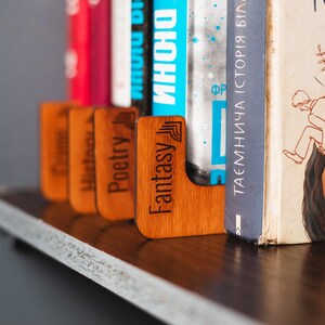 Bookshelf Dividers by Grade, Bookshelf Genre Labels Signs, Book ...