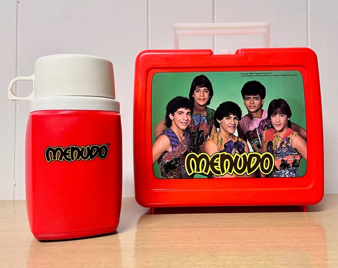1984 MENUDO Lunchbox & Thermos - 1980s Puerto Rican / Latino Boy Band ...