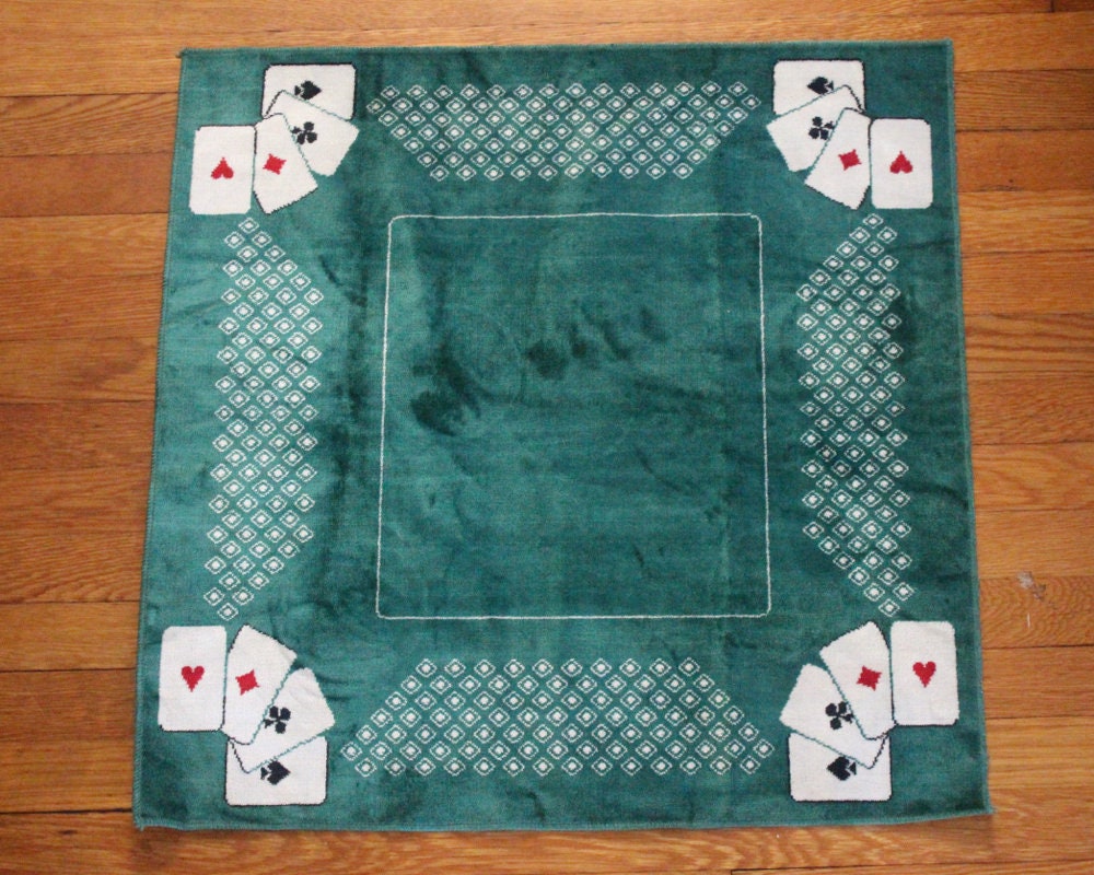 Retro GAME NIGHT 1950s set of 4 plates red green playing | Etsy