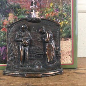 Thankful Farmers, Vintage Bronze Bookends With Repoussé Farming ...