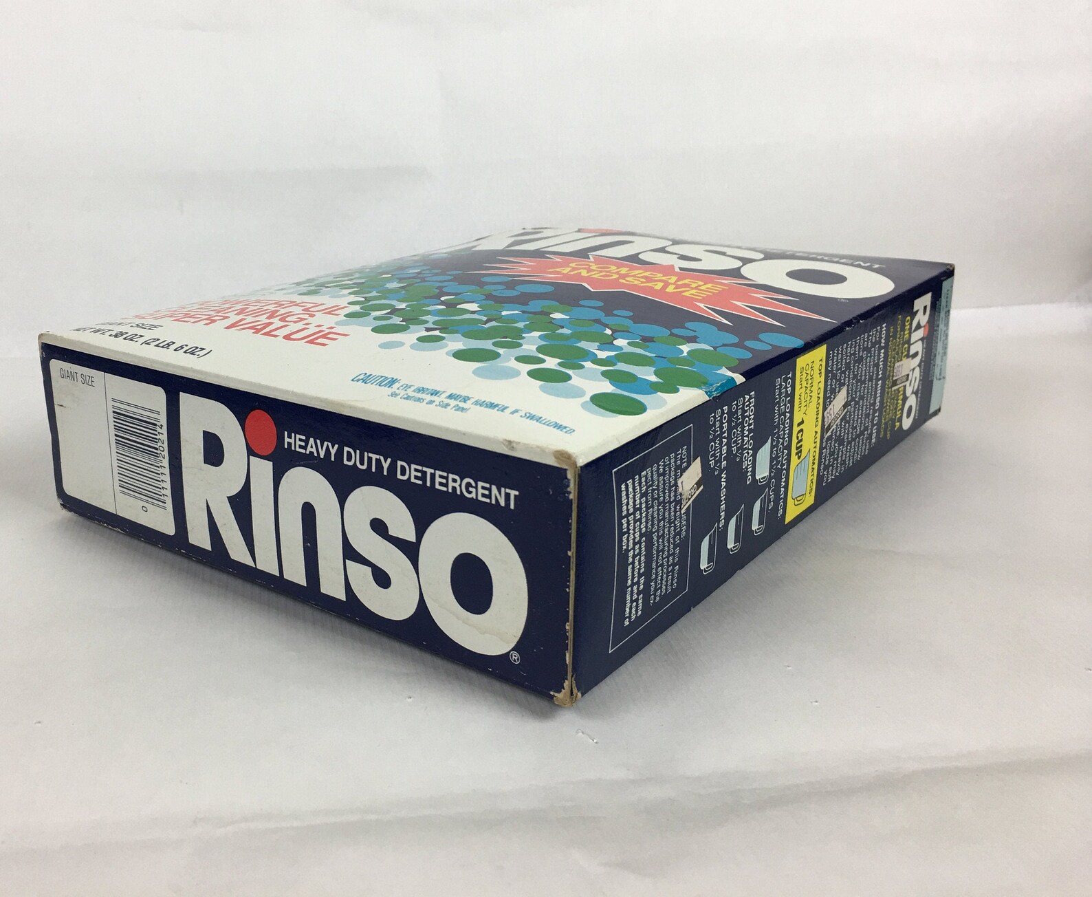 Vintage Rinso Detergent Retro Laundry Collectible Bright Graphics ...