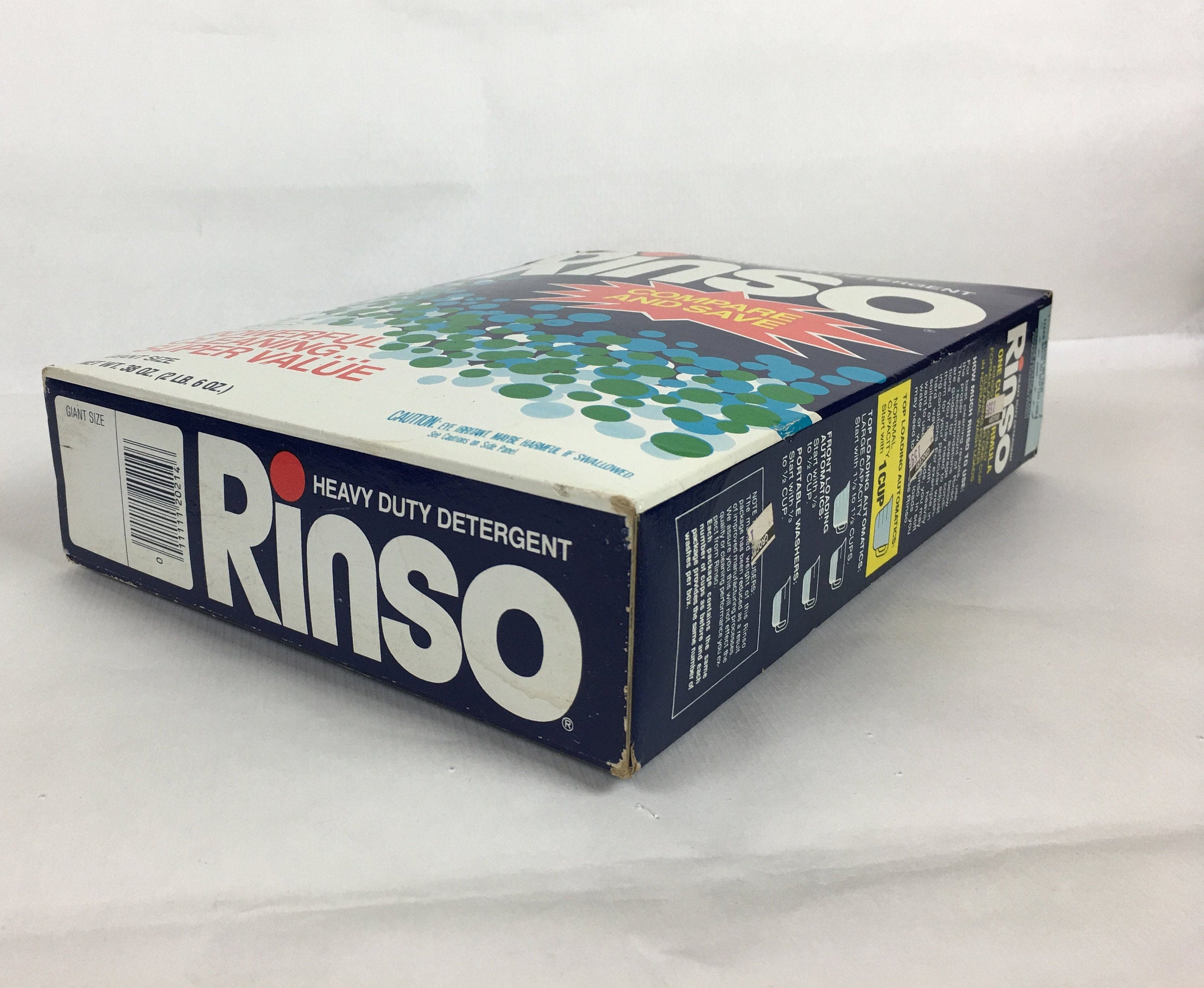 Vintage Rinso Detergent Retro Laundry Collectible Bright Graphics ...