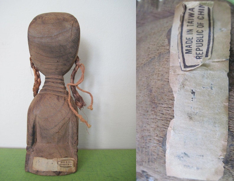 Old, Wooden, Hand Carved Paduang, Long Necked VOODOO DOLL - Protective ...