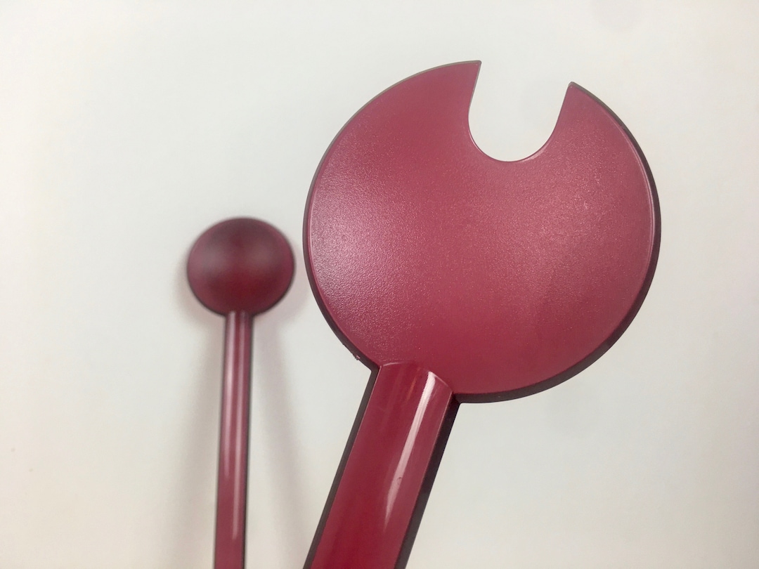Mod Serving Spoons, Vintage Tupperware Translucent Wine, Cranberry, Red ...