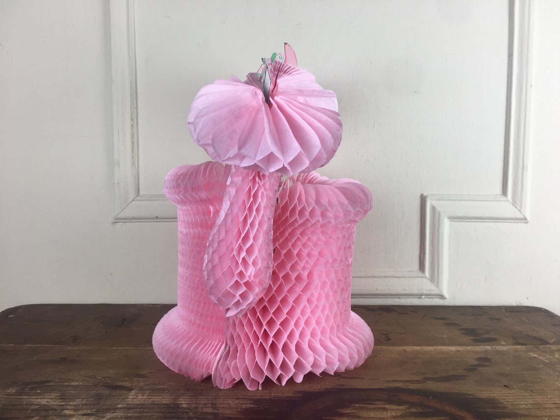 1960s Paper WATERING CAN Honeycomb Centerpiece Beistle - Etsy