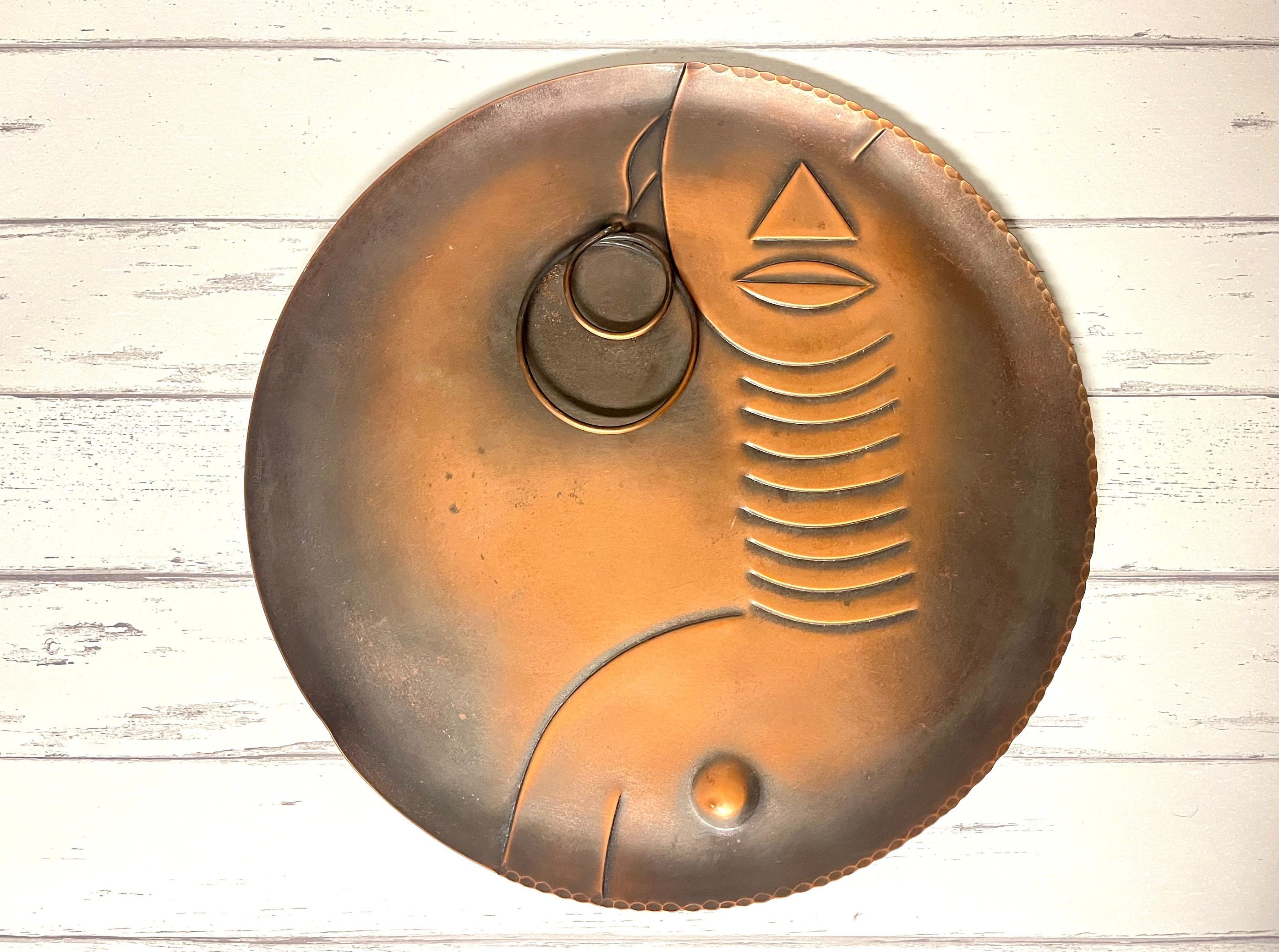 1930s Francisco Rebajes NYC Copper Ubangi African Woman Wall Art ...