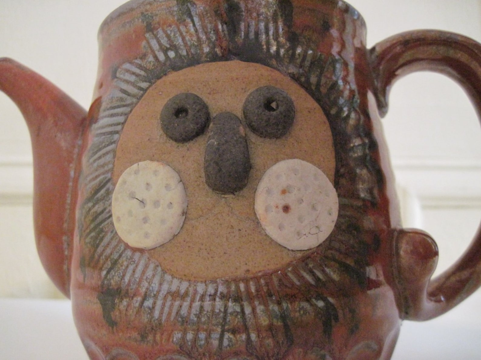 Two-faced Lion, Vintage Mid Century Modern Ceramic Studio Teapot - Etsy UK