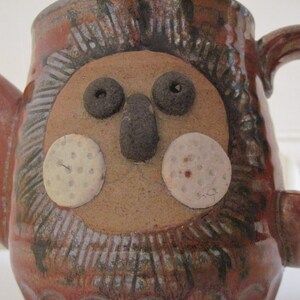 Two-faced Lion, Vintage Mid Century Modern Ceramic Studio Teapot - Etsy UK