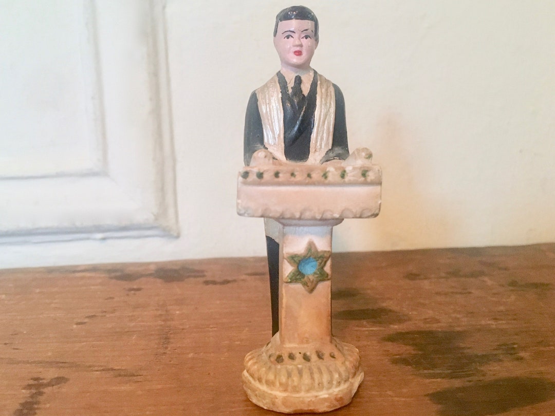 Vintage 1950s Rabbi Chalkware Figurine / Judaica, Religious, Judaism ...