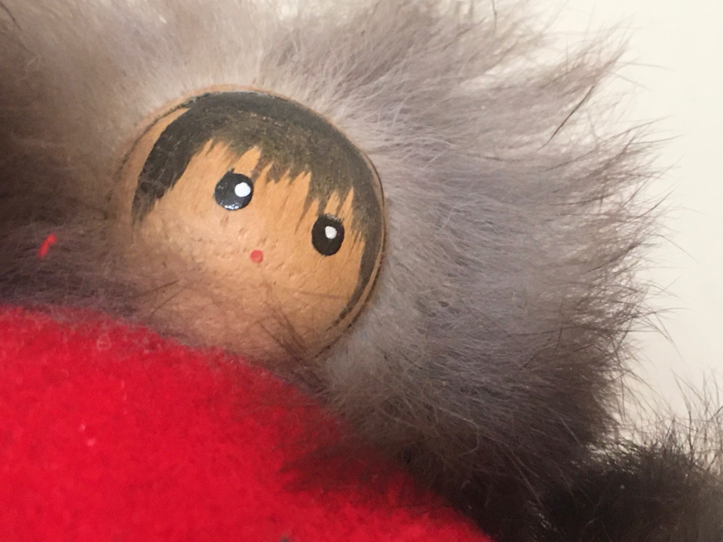 Vintage Inuit Blanket Toss Pin Cushion, Made in Alaska With Wooden ...