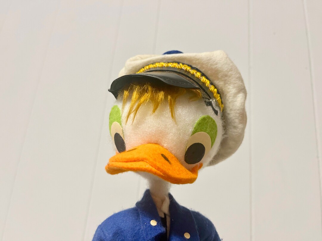 Ahoy, Vintage 1960s Felted Sailor DUCK Doll - Vintage Disney / Lenci ...