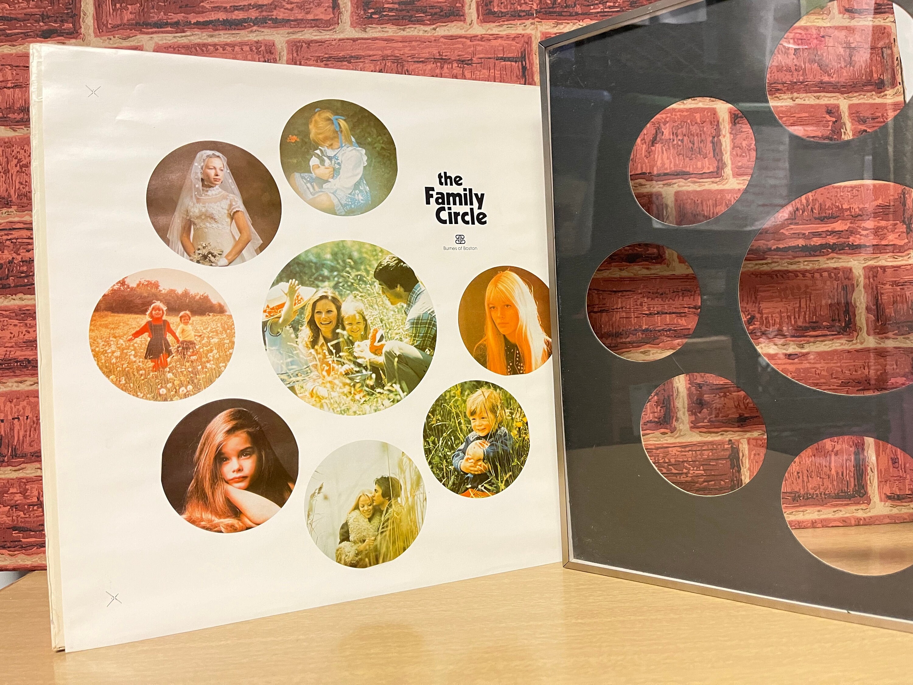 1970s Mcm Photo Collage Picture Frame - Silver Chrome + Black Geometric ...