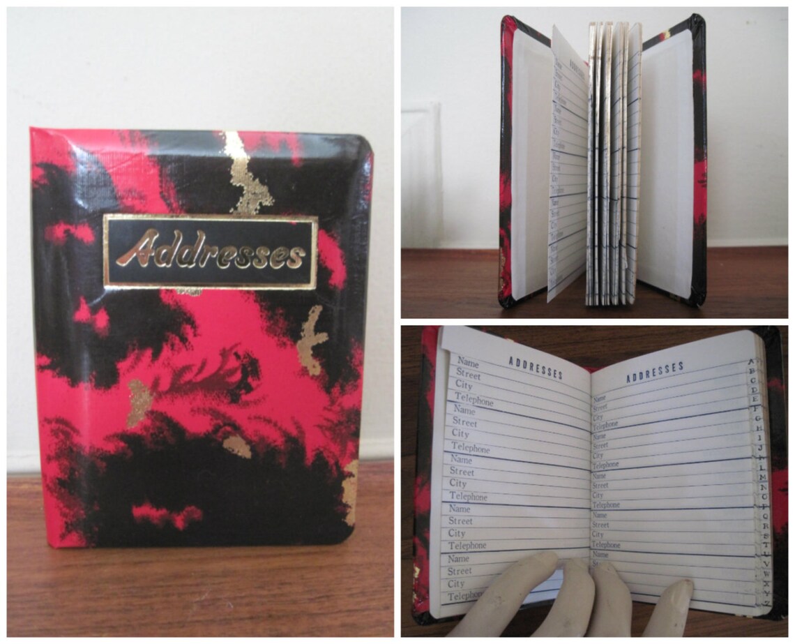 Set of 3 Vintage PHOTO Album ADDRESS Book and One Year - Etsy