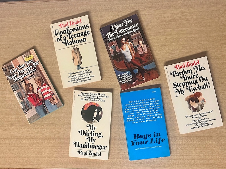 1970s, Instant Collection of YA Teen Drama BOOKS: 6 Vintage Young Adult ...