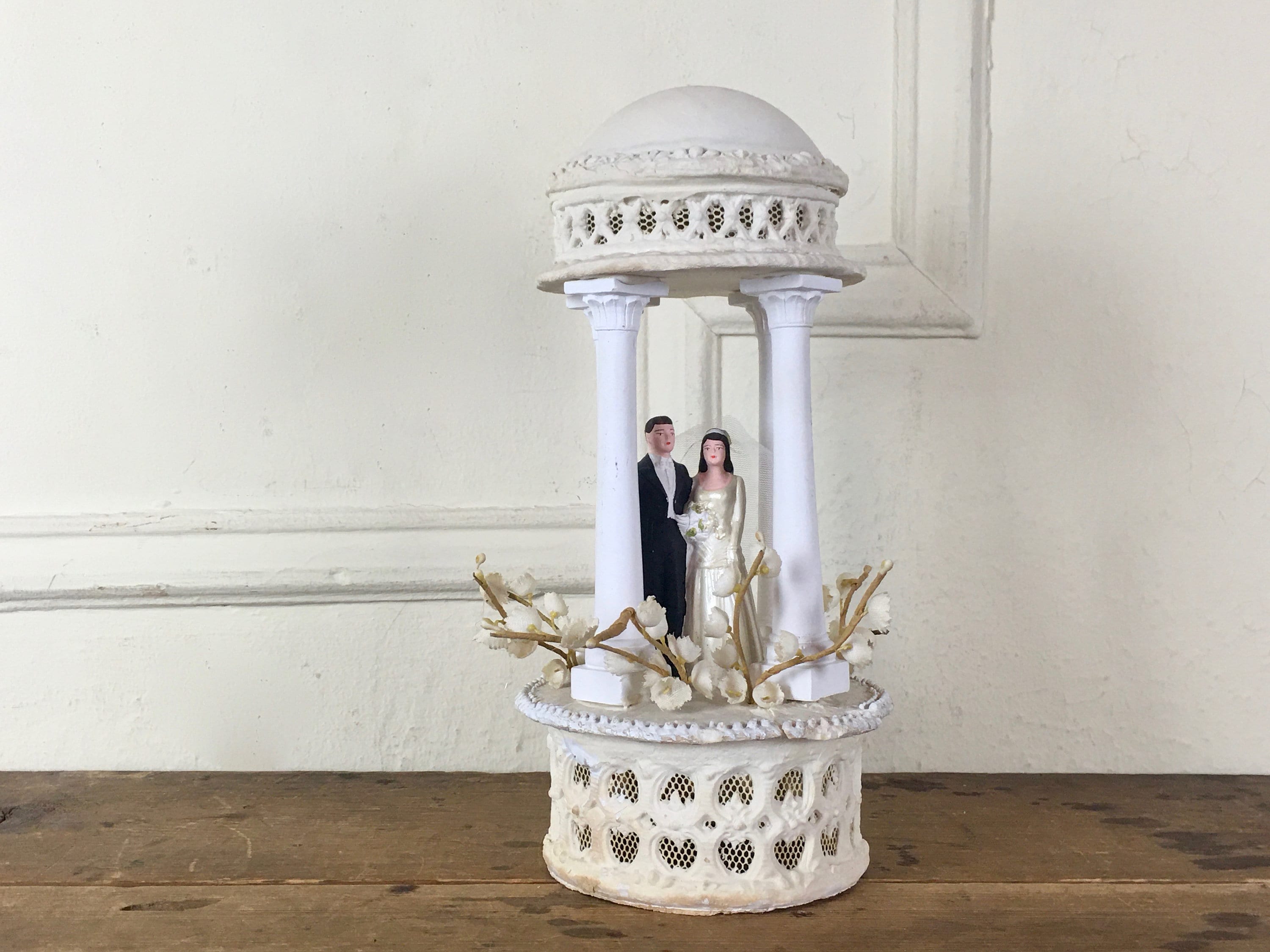 SOMETHING OLD Vintage 1950s Wedding Cake Topper Bride & | Etsy