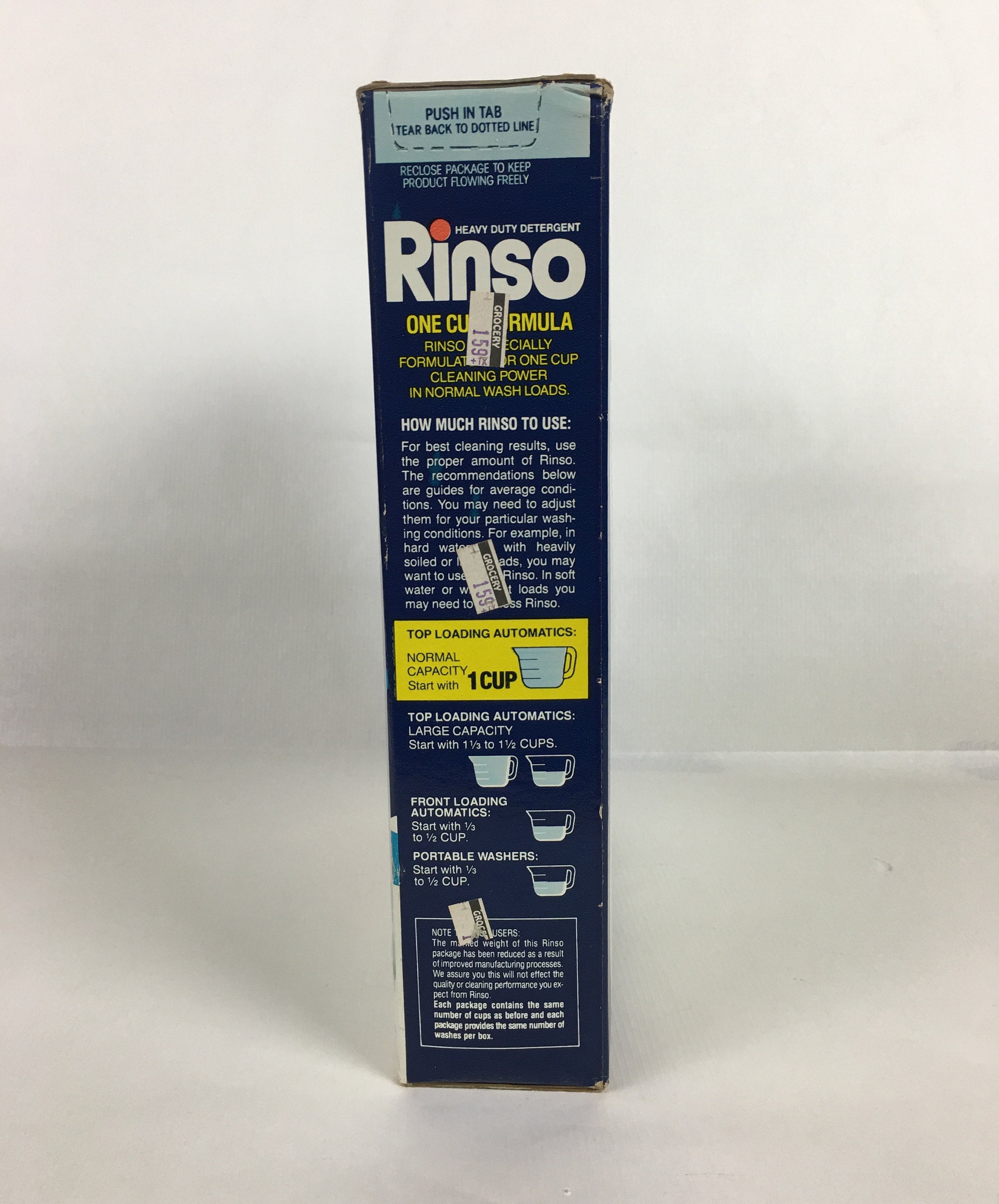 Vintage Rinso Detergent Retro Laundry Collectible Bright Graphics ...