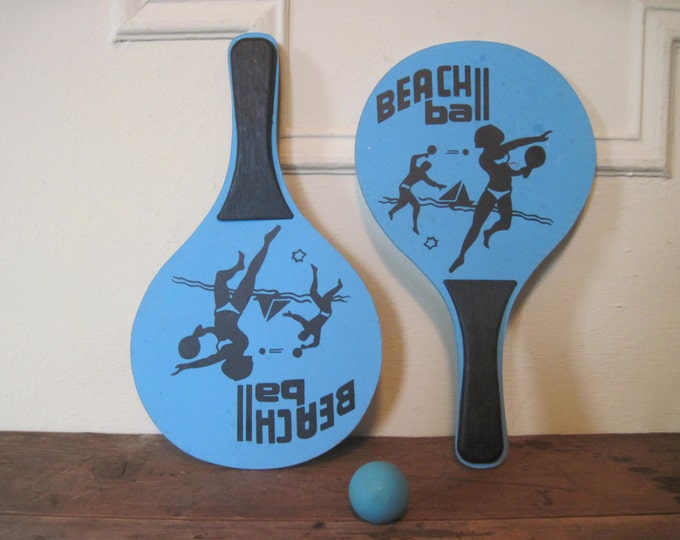 1970s LOVE - Vintage Beach Ball, Table Tennis, Ping-pong Paddles ...