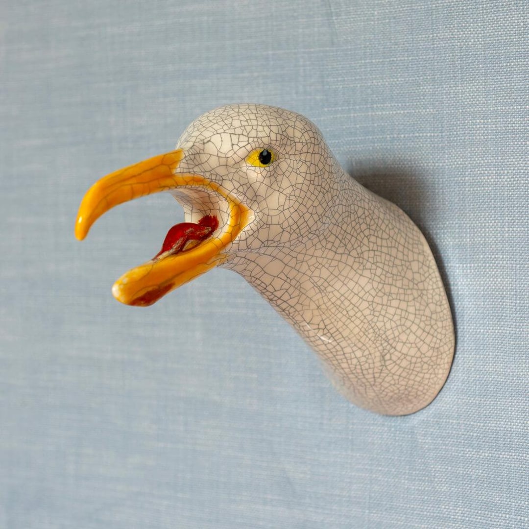 Ceramic Wall Mounted Seagull Head (squawking) - Etsy