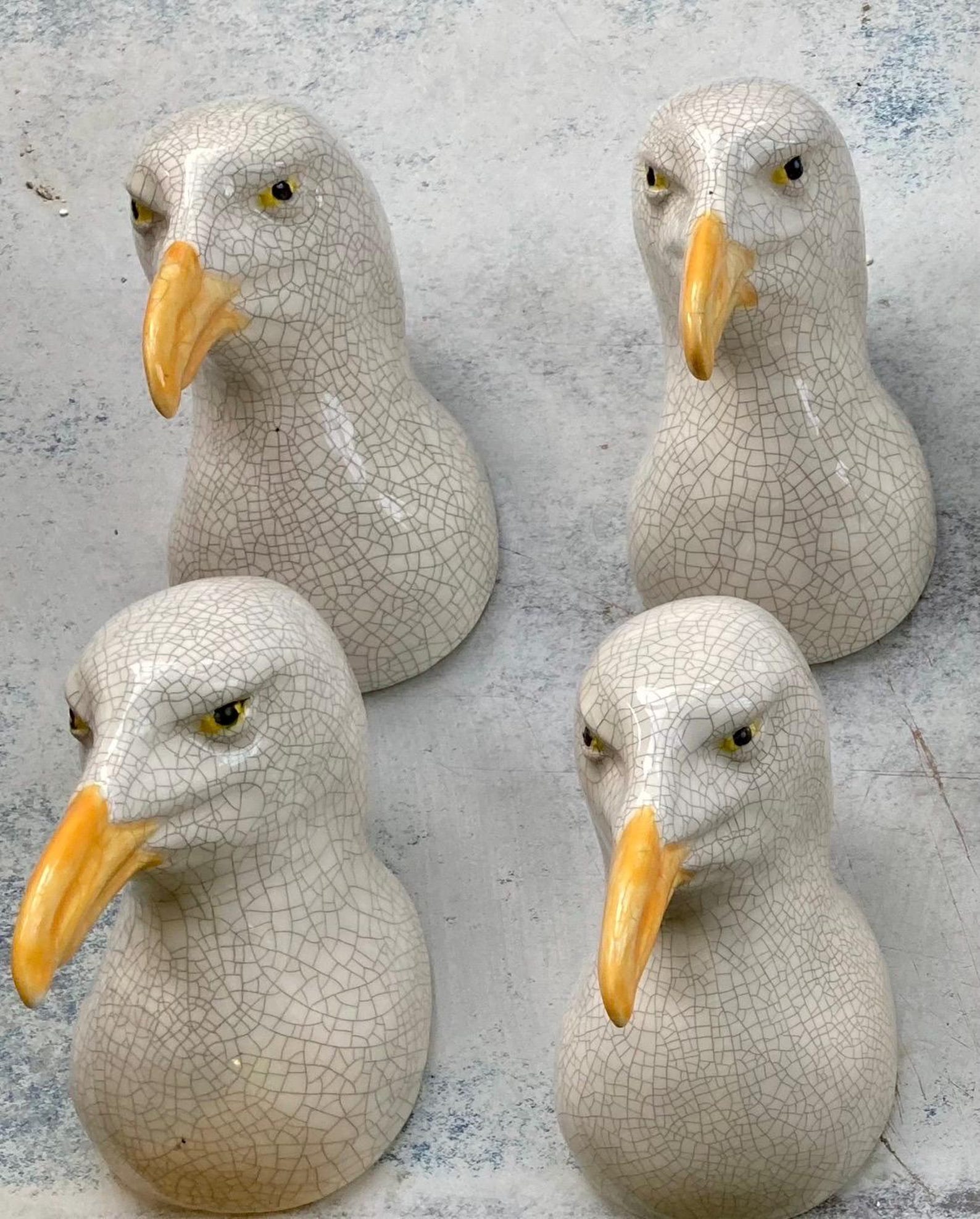 Ceramic Wall Mounted Seagull Head - Etsy