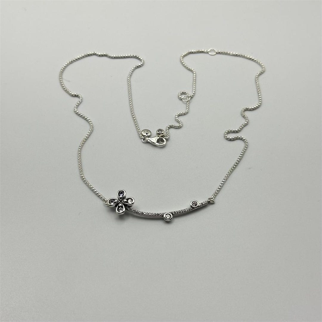 Pandora Necklace Four-petal Flower - Etsy