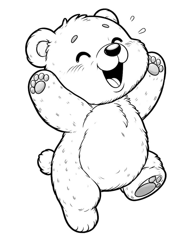 Cute Bear Coloring Pages | Sweet Bear Moments | Printable Coloring ...