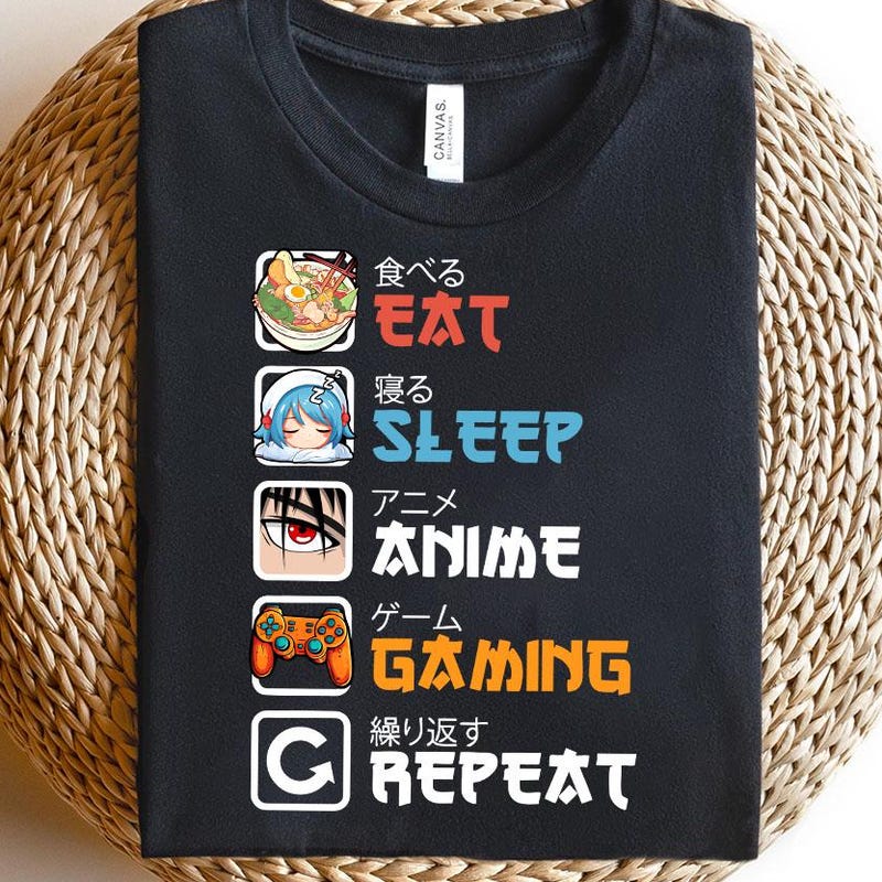Eat Sleep and Repeat Shirt - Etsy